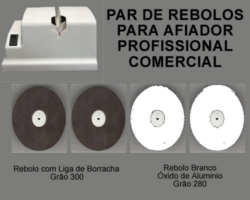 Par de Rebolos para Afiador Comercial Profissional (50mm) :: AMOLLARE ...